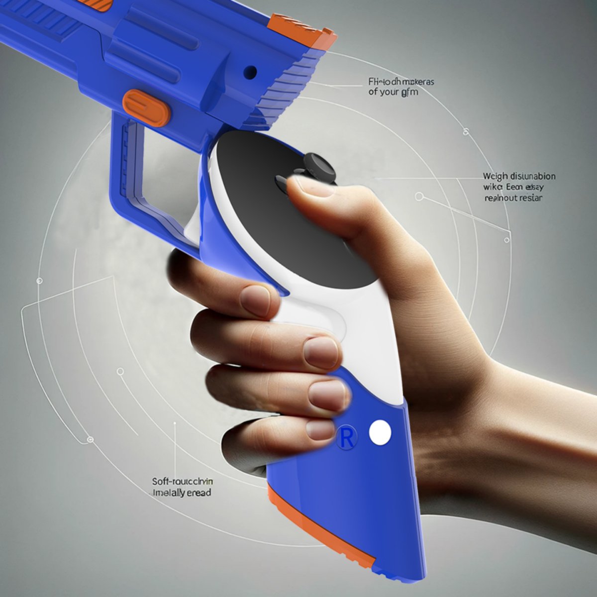Controller gun replica | for Meta Quest 3, 3S