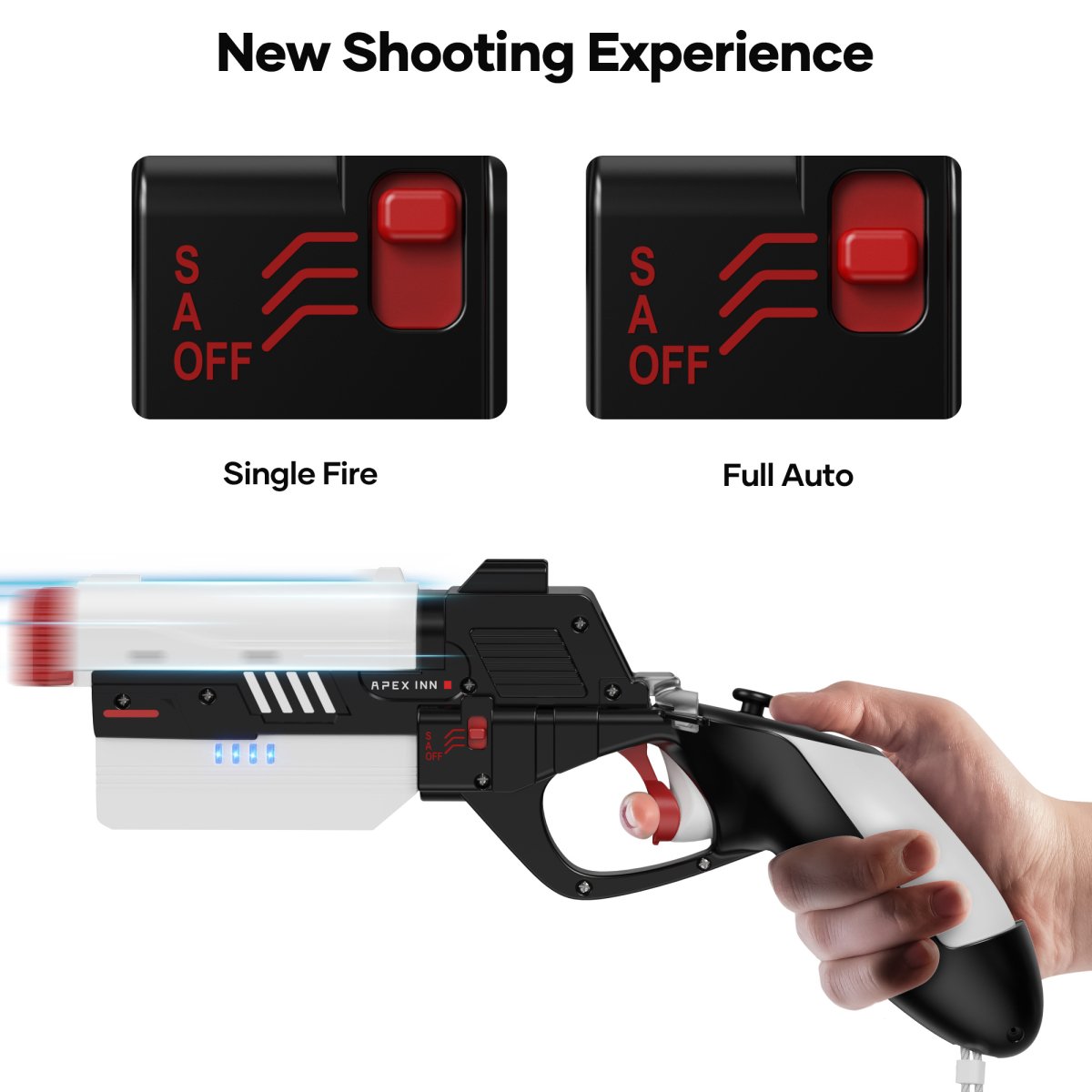 Haptic gun for Meta Quest 3, 3S
